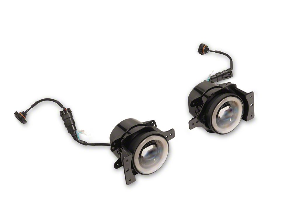Raxiom V2 LED Switchback Fog Lights with Amber Turn Signal and Halo Ri